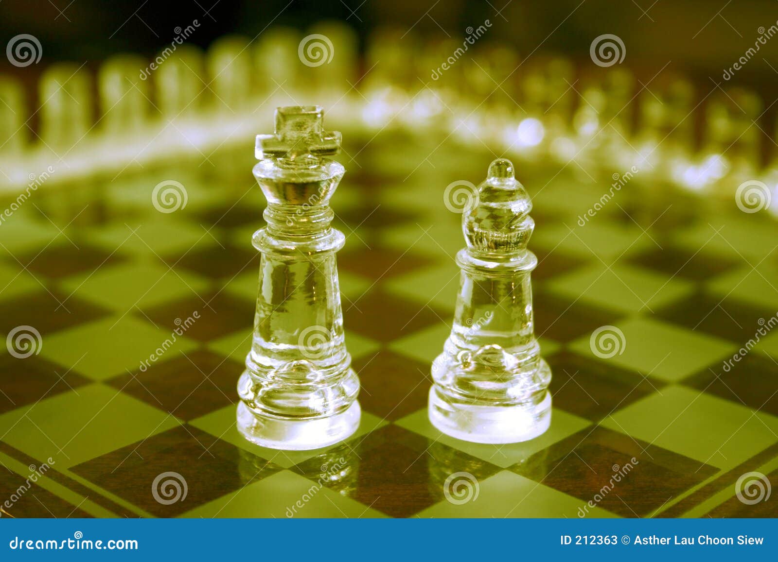 Glass chess pieces stock image. Image of fancy, players - 212363