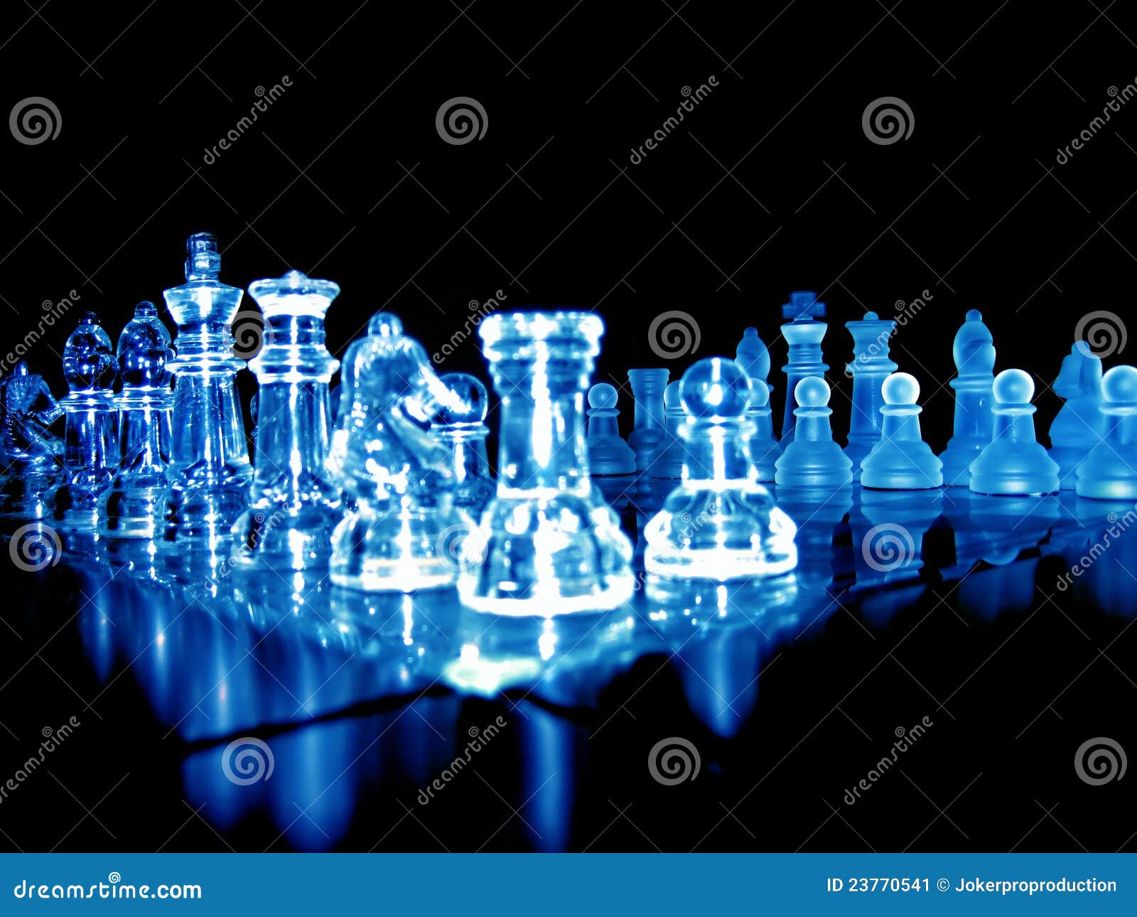 Glass chess pieces stock image. Image of leisure, pawn - 23770541