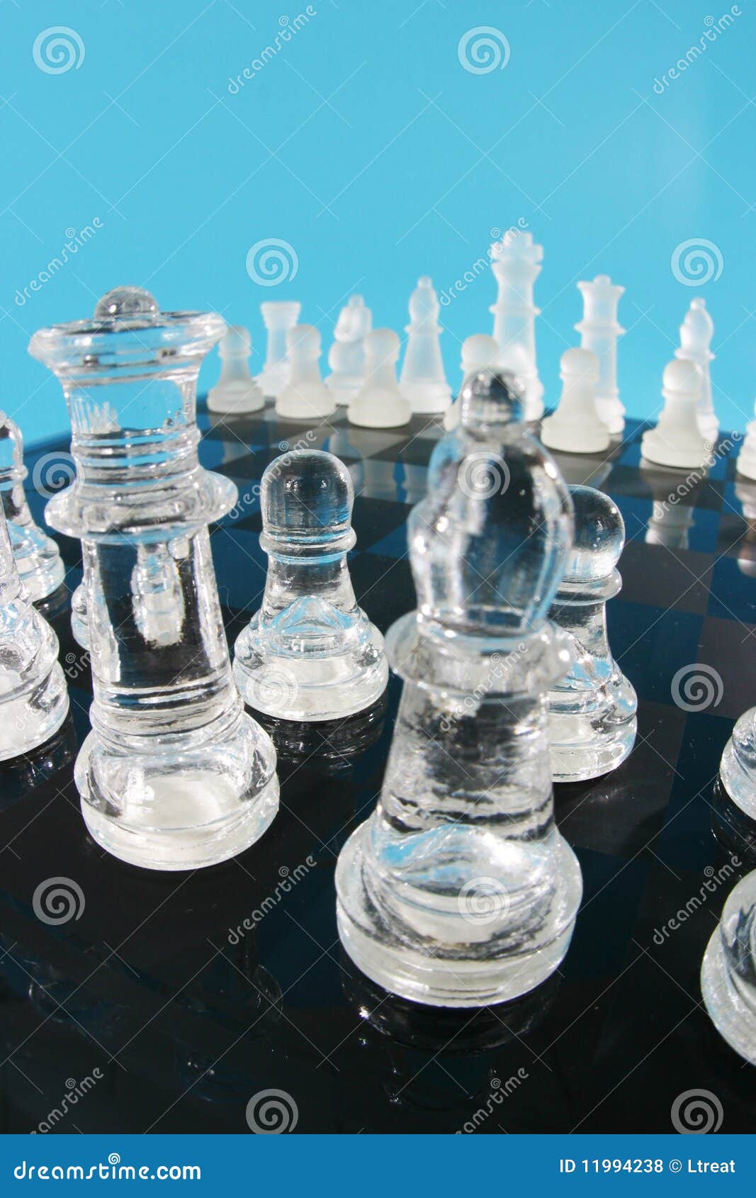 Glass chess set stock photo. Image of translucent, move - 11994238