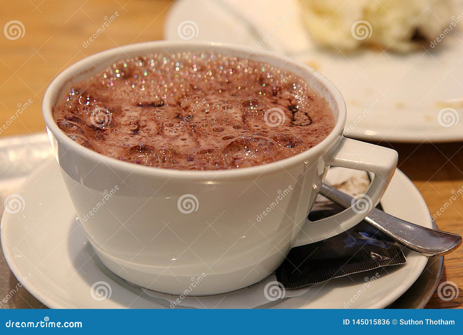 The Glass of Chocolate Milkshake Stock Photo - Image of detail ...