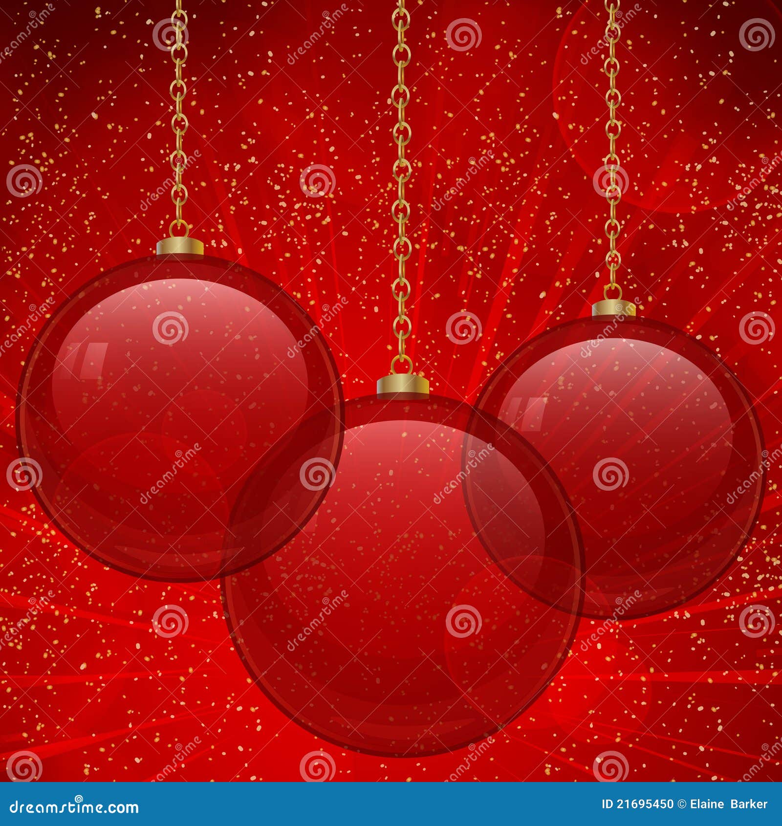 Glass Christmas Baubles Background Stock Vector - Illustration of ...