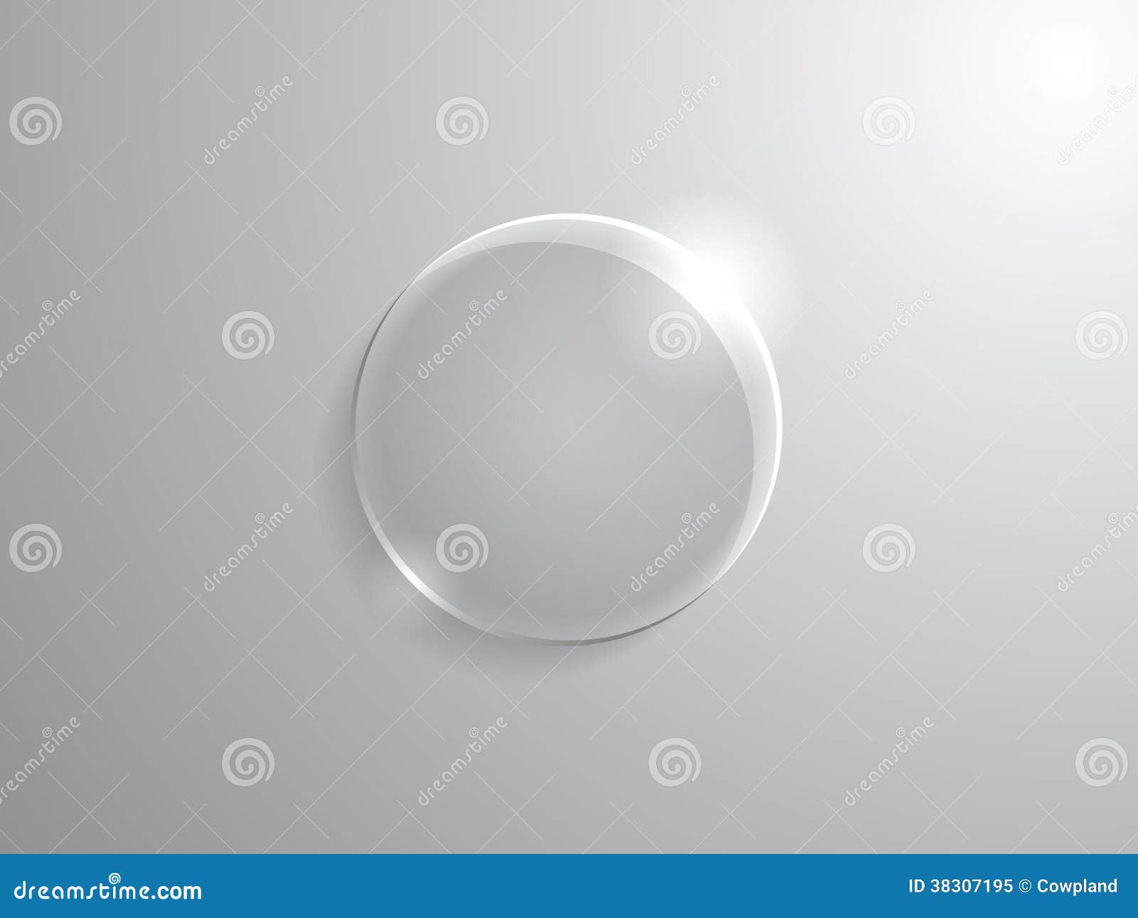 Glass circle stock vector. Illustration of pass, offer - 38307195