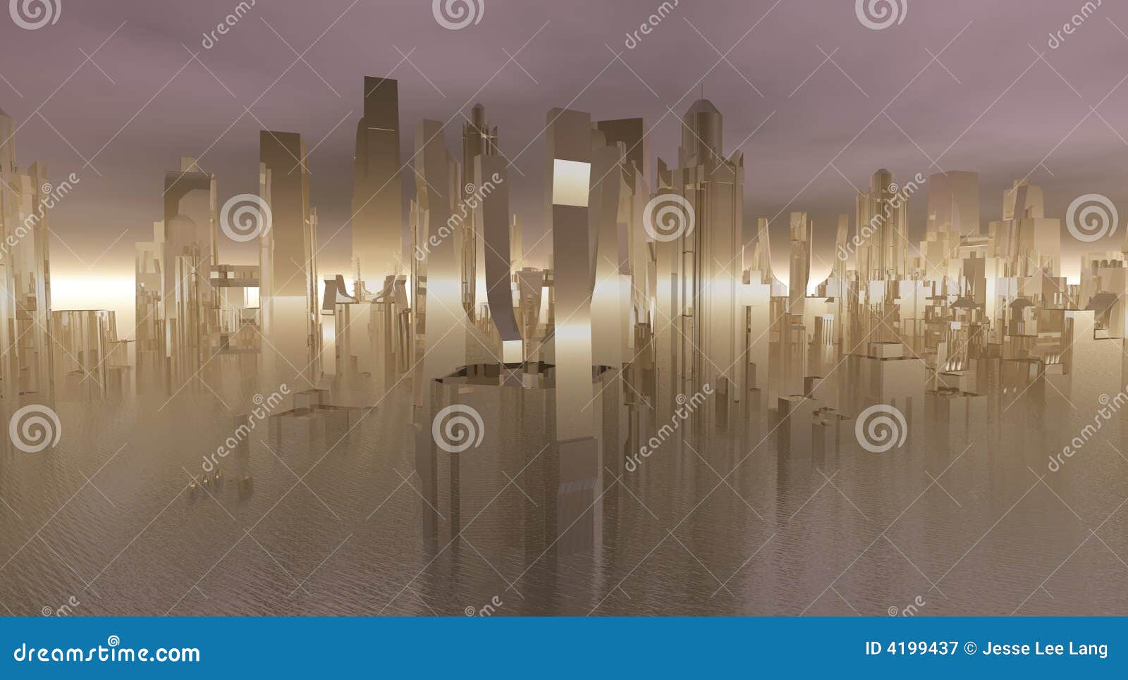 Glass city stock illustration. Illustration of abstract - 4199437