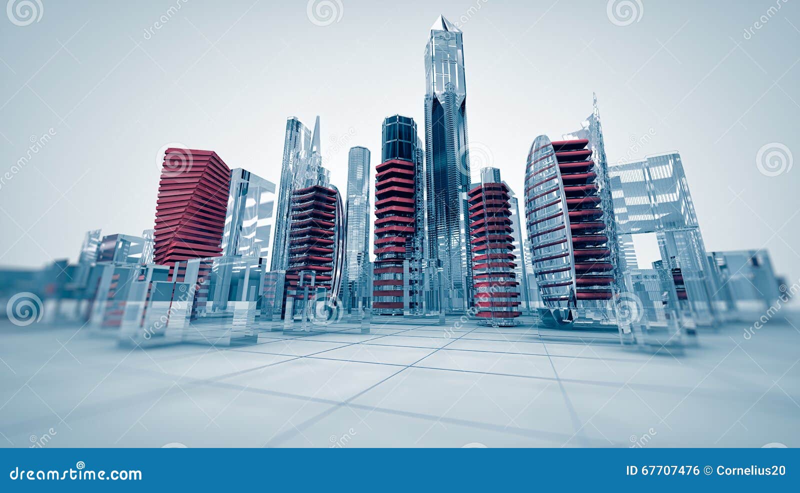 Glass city stock photo. Image of urban, modern, building - 67707476