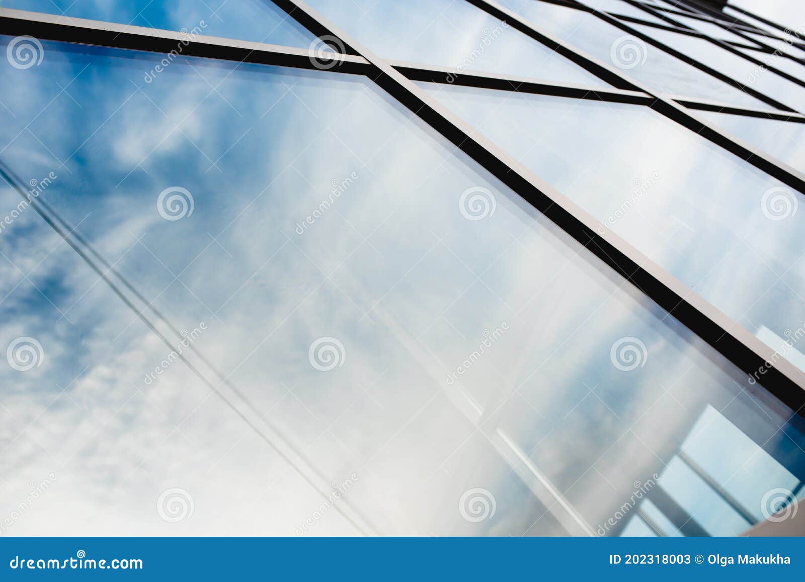 Glass Cladding Panels and Windows of Modern Buildings. Geometry and ...