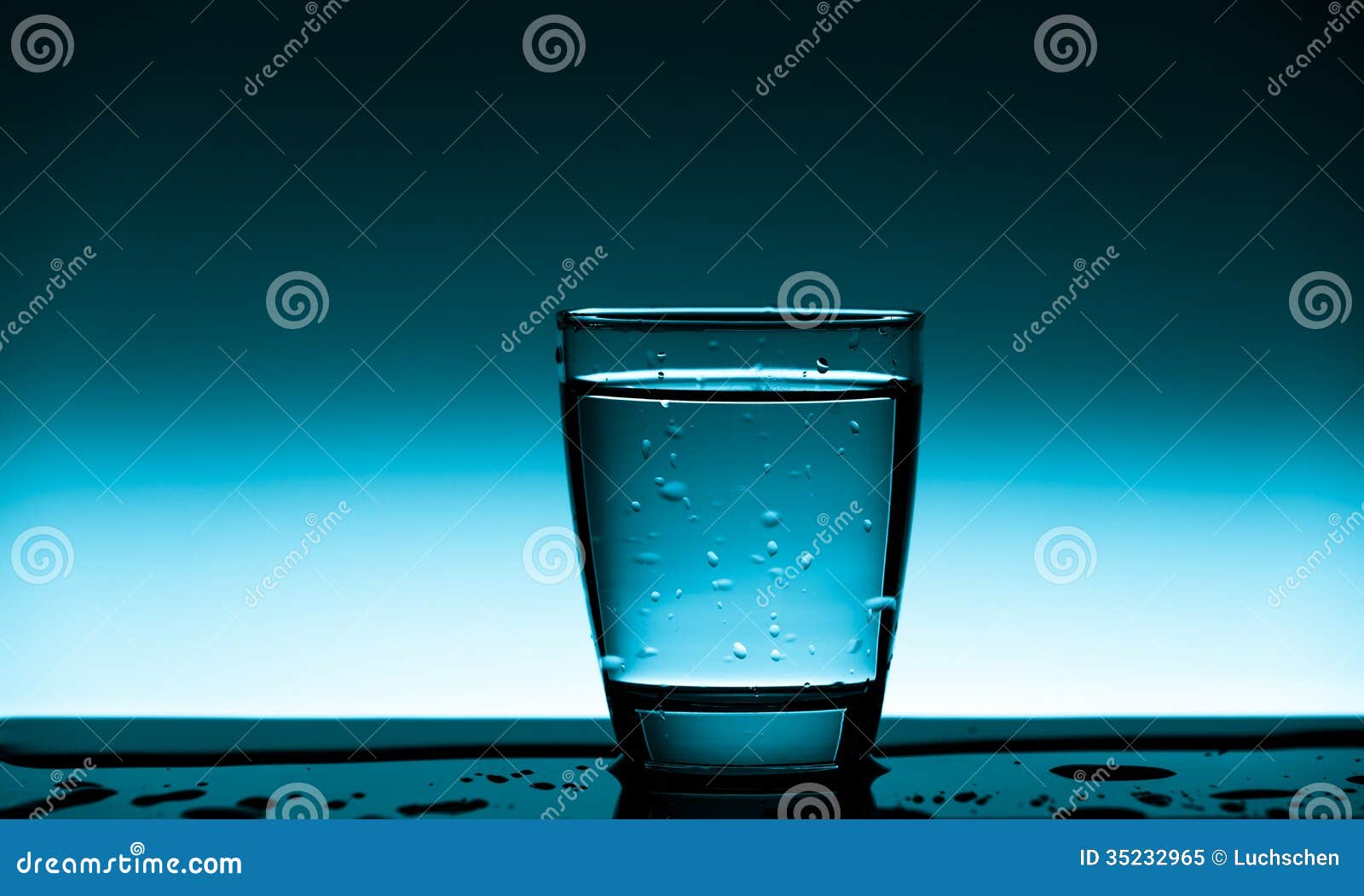 Glass of Clean Drinking Water Stock Image - Image of purity, clean ...