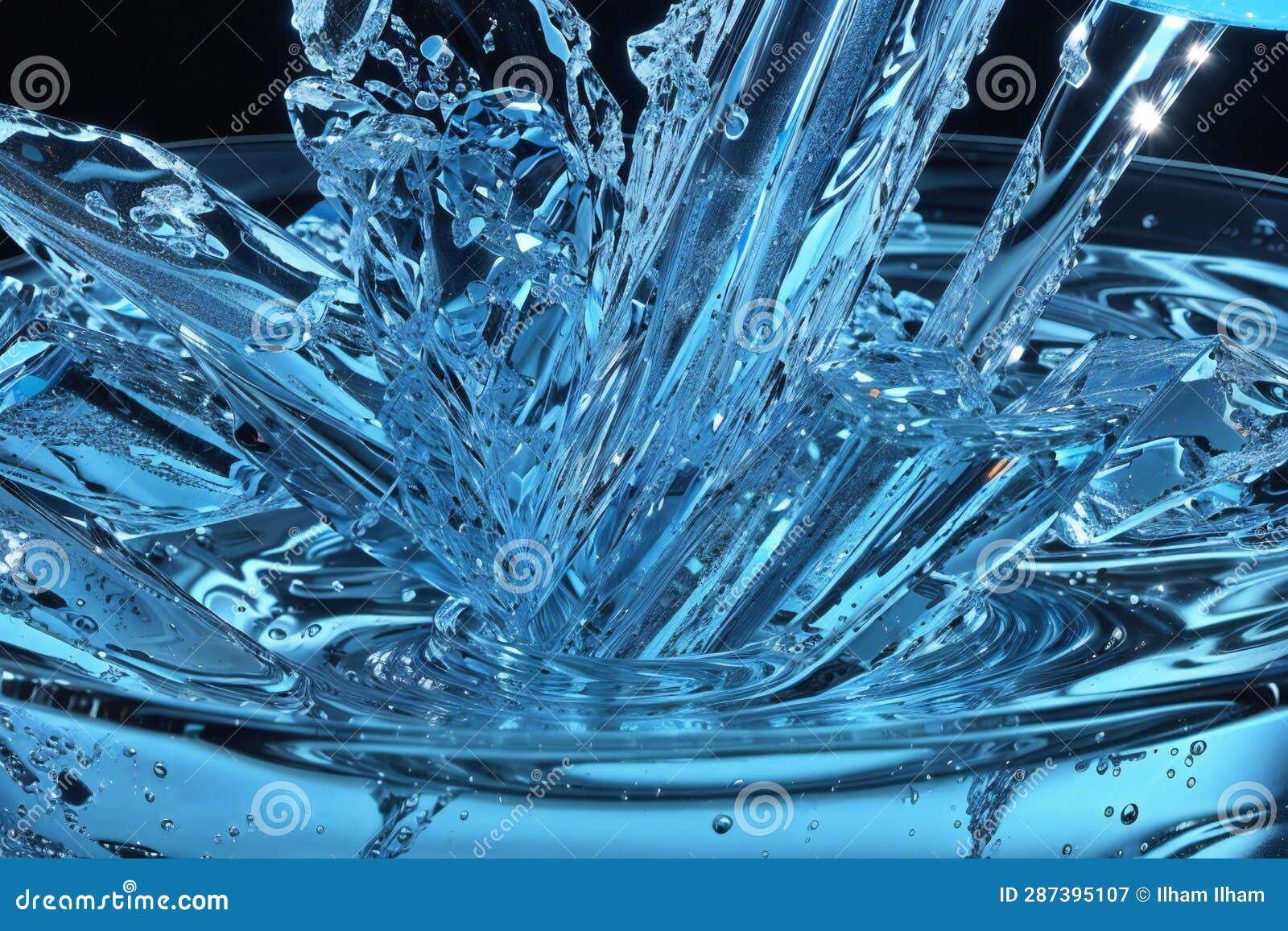 Isotonic Drinks . Freshness a Glass of Cold Water Stock Illustration ...