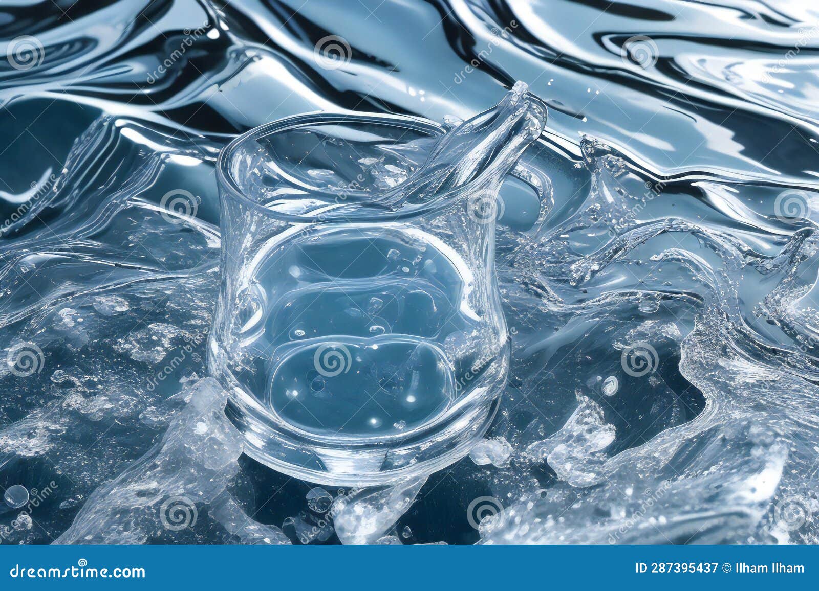 Isotonic Drinks . Freshness a Glass of Cold Water Stock Illustration ...