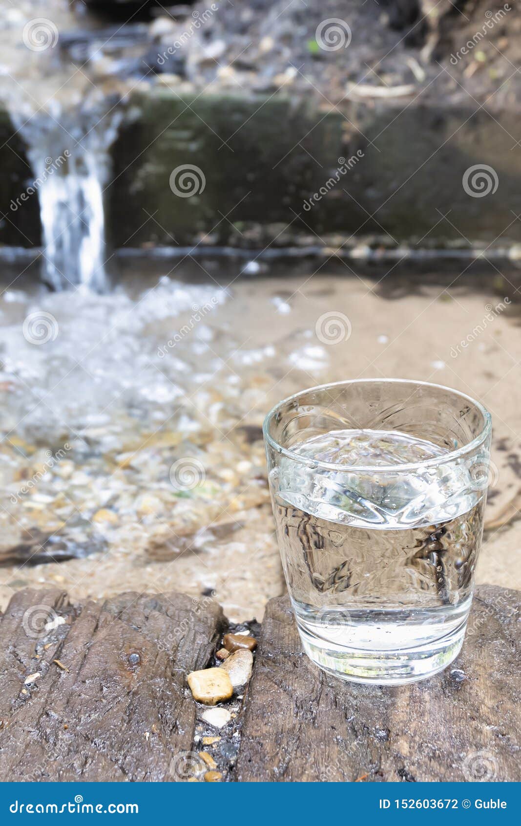 A Glass of Clean Spring Water. Source of Clean Natural Water Stock ...