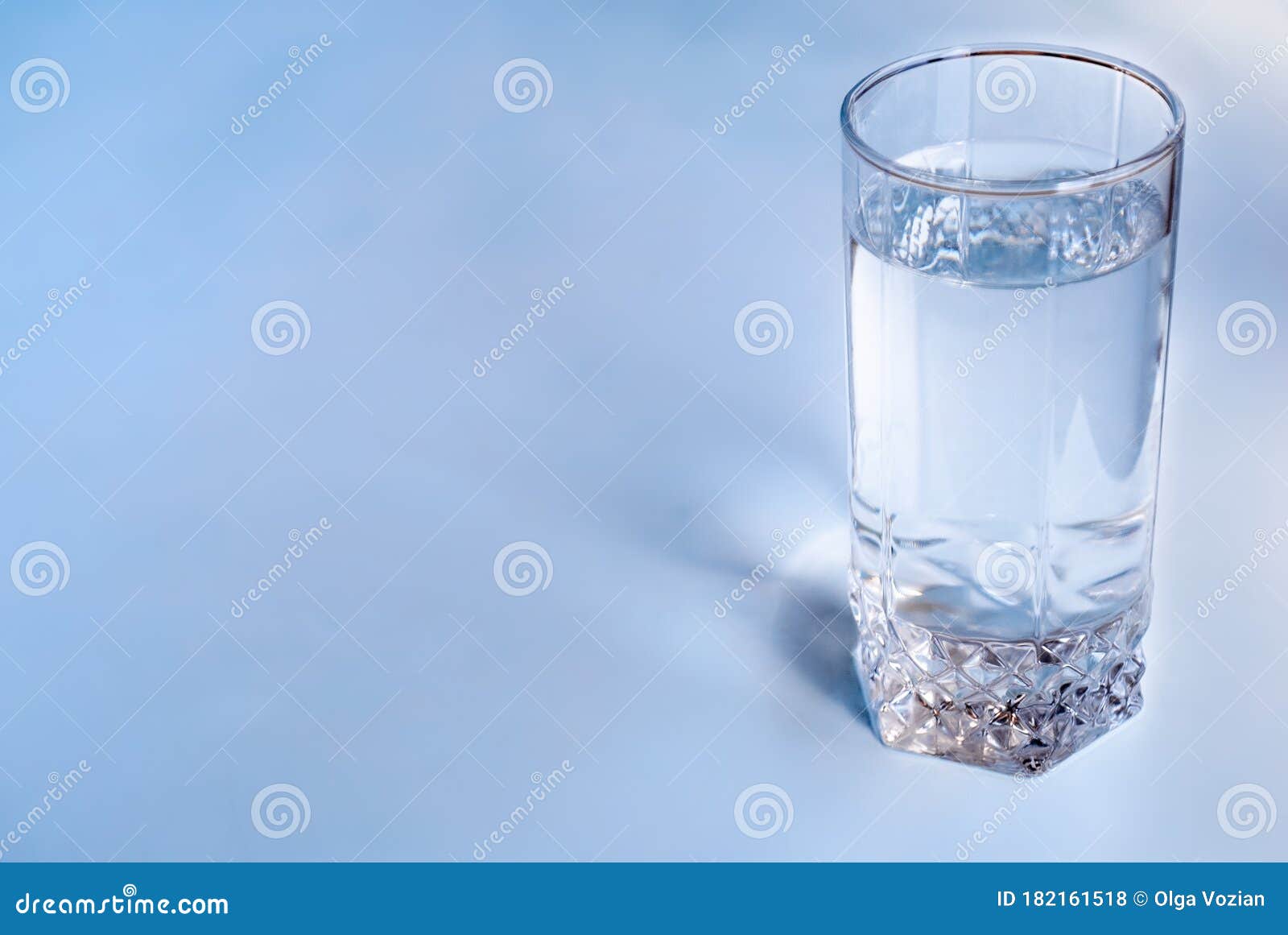 A Glass of Clean Water on an Table Stock Photo - Image of mineral ...