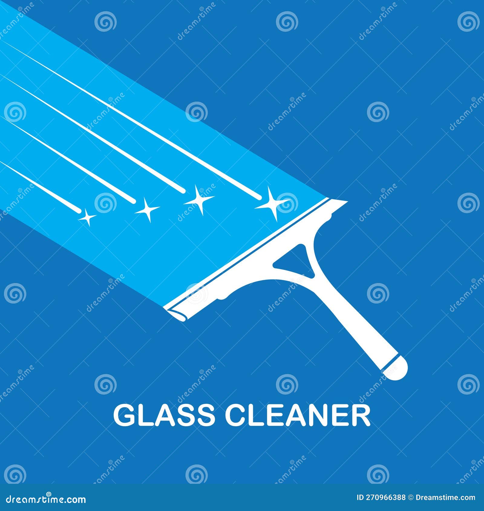 Glass cleaner icon stock vector. Illustration of brush - 270966388