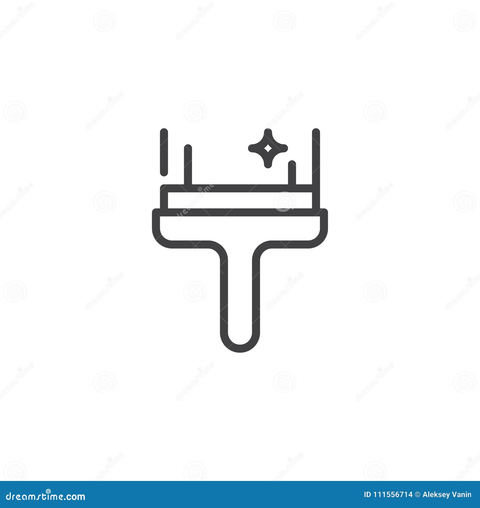 Linear Scraping Icon From Dentist Outline Collection. Thin Line ... Linear Scraping Icon From Dentist Outline Collection. Thin Line ...