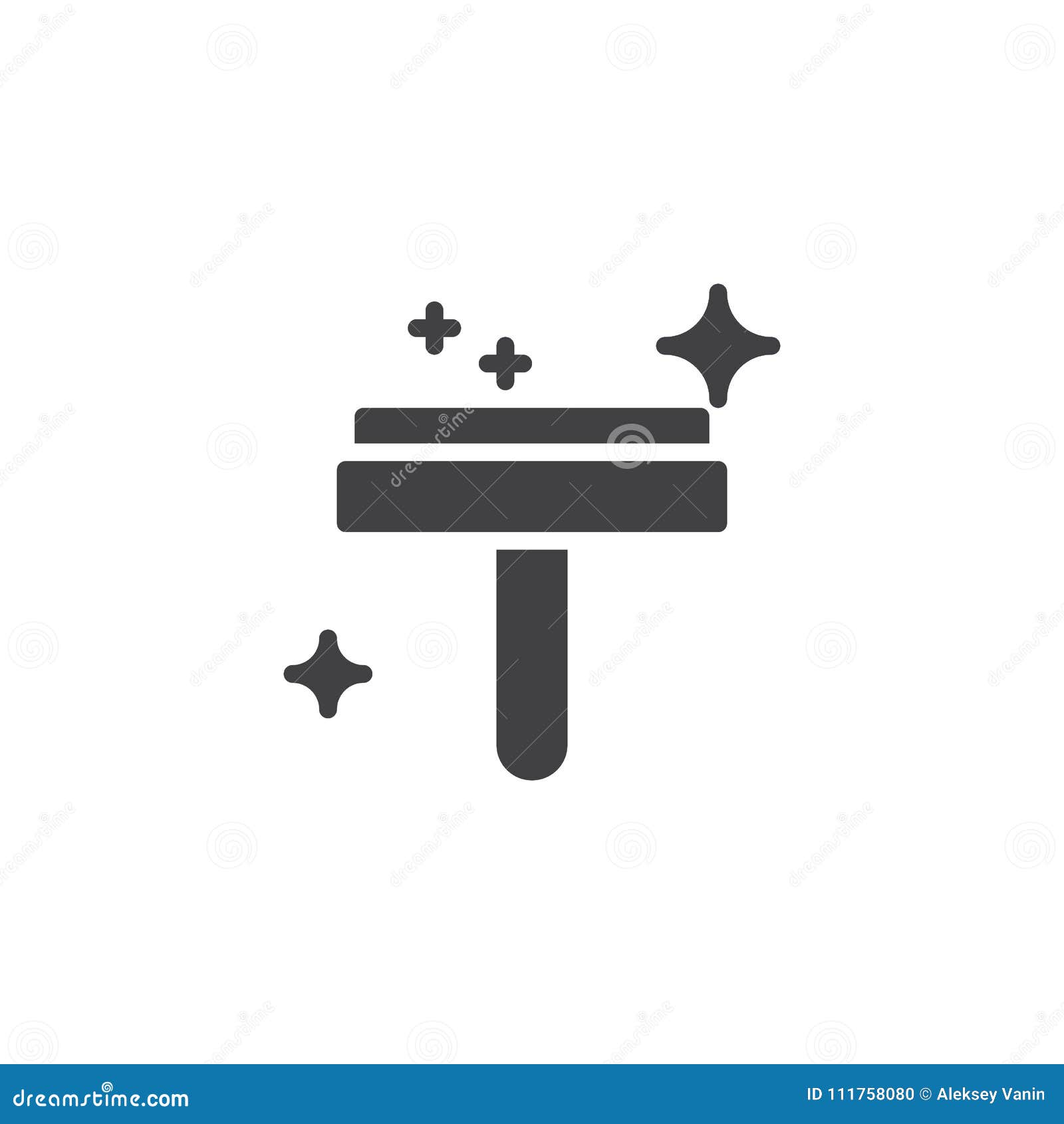 Glass cleaner vector icon stock vector. Illustration of design - 111758080