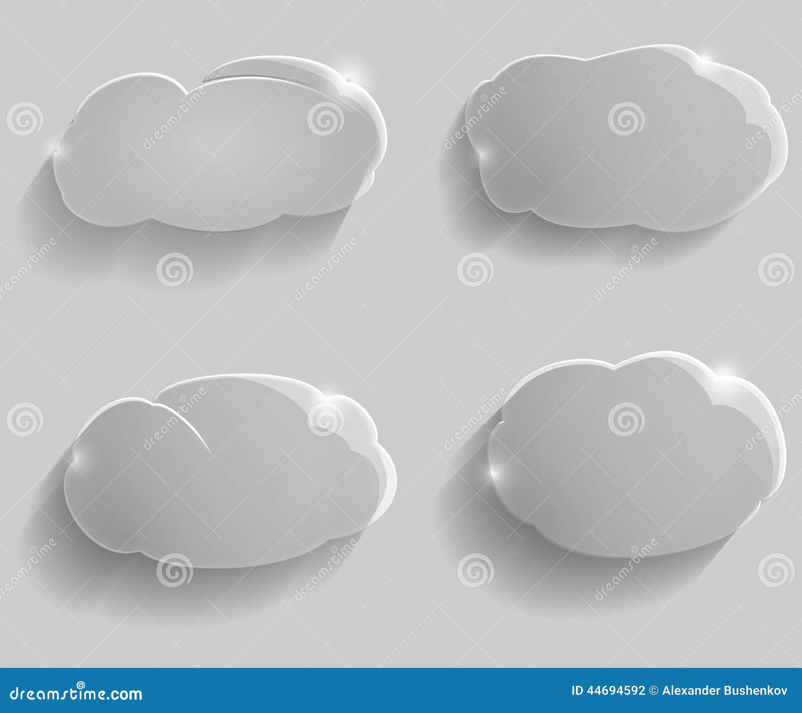 Glass clouds stock illustration. Illustration of abstract - 44694592