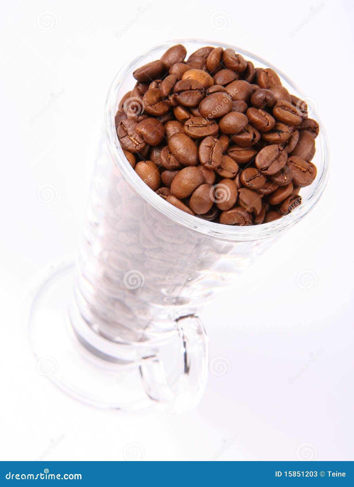 Glass of coffee beans stock image. Image of grained, mocha - 15851203
