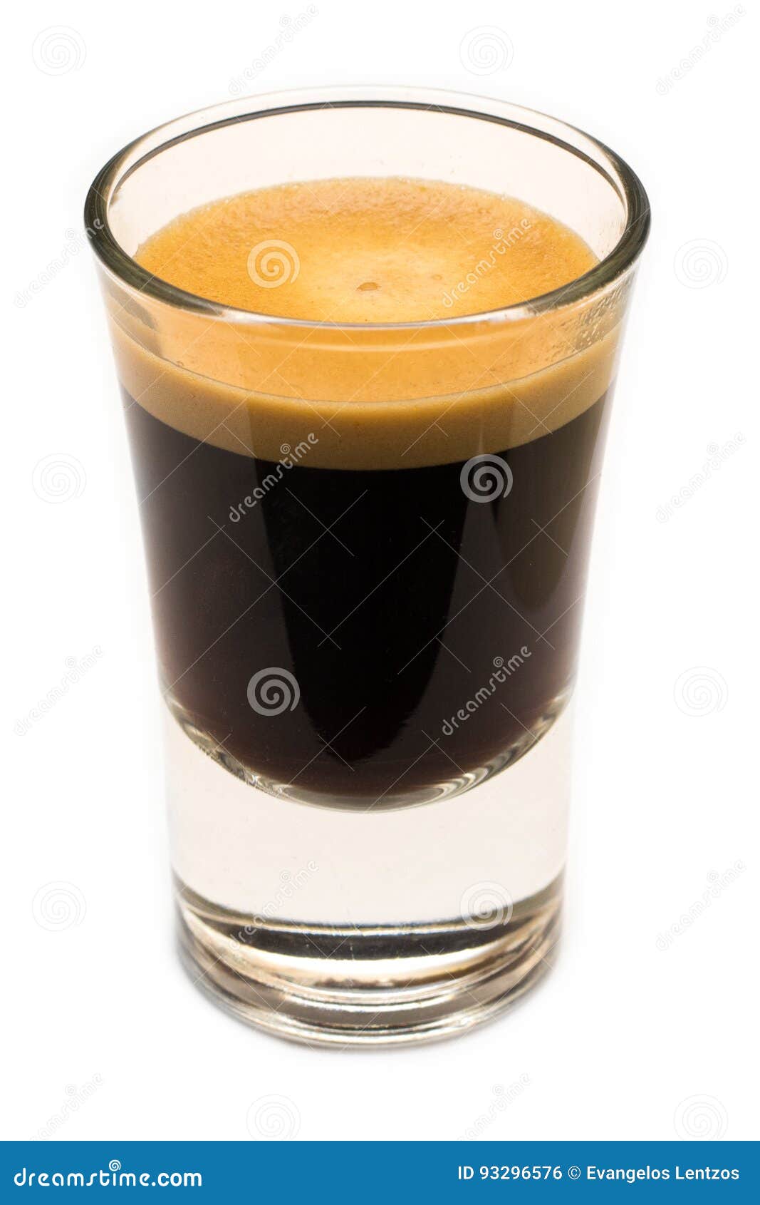 Glass of coffee stock photo. Image of shot, drinking - 93296576