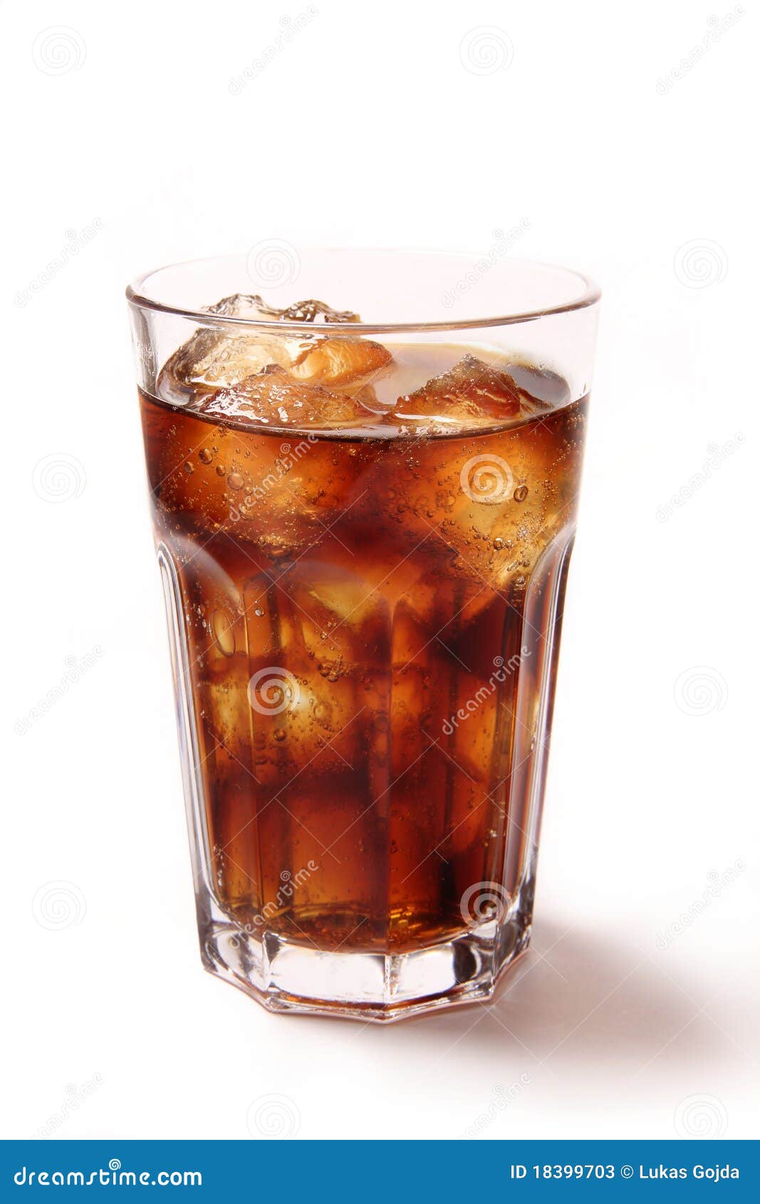 Glass with cola stock image. Image of juice, glass, goblet - 18399703