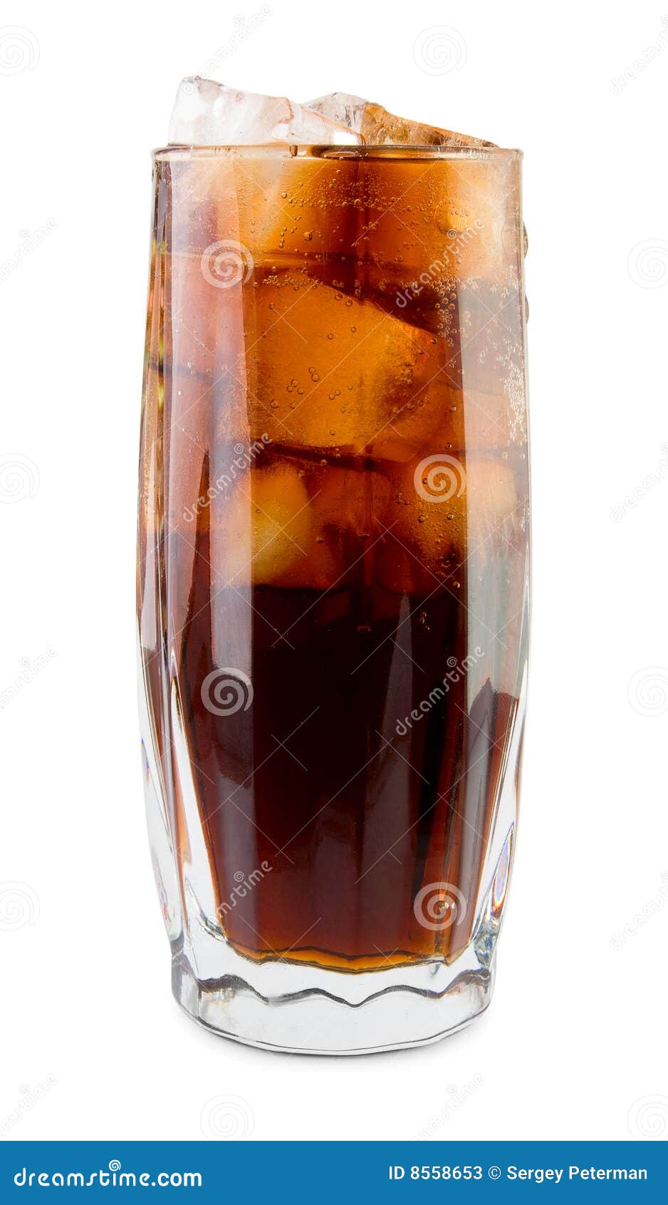 Glass of cola stock image. Image of carbonation, cold - 8558653