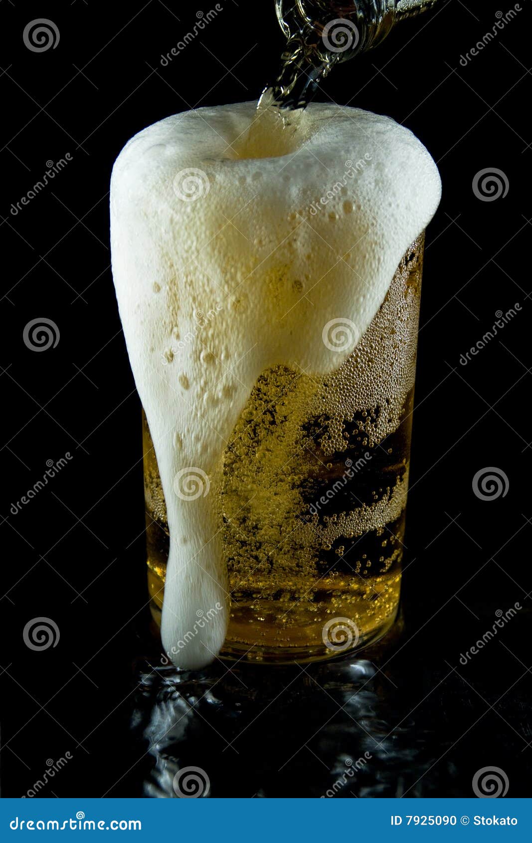 A glass of cold beer stock photo. Image of drink, condensation - 7925090