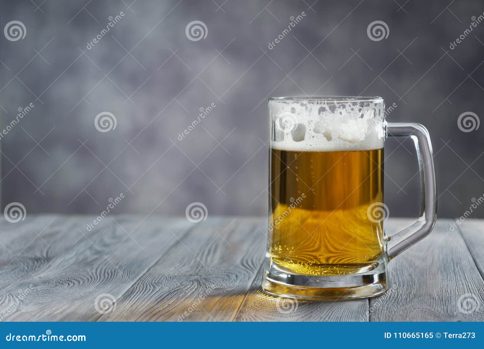 Beer on a blue background. stock image. Image of beaker - 110665165