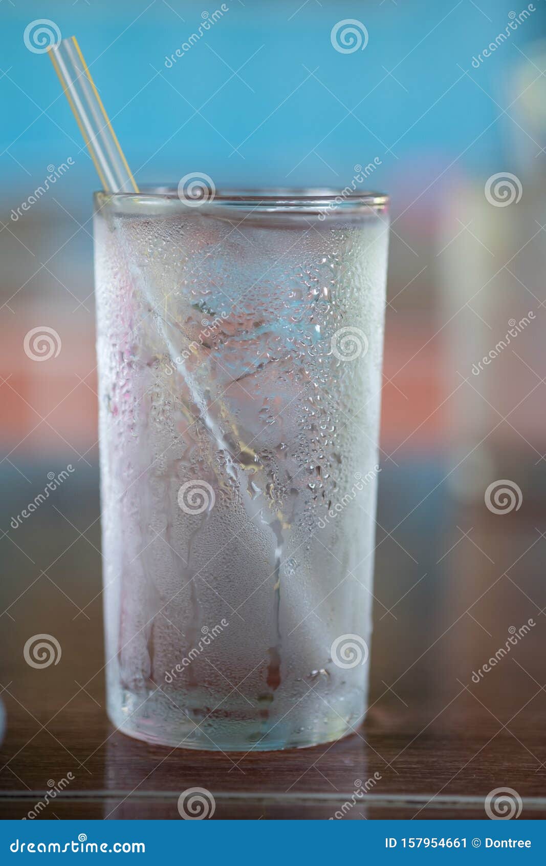Glass of cold clear water stock image. Image of glass - 157954661