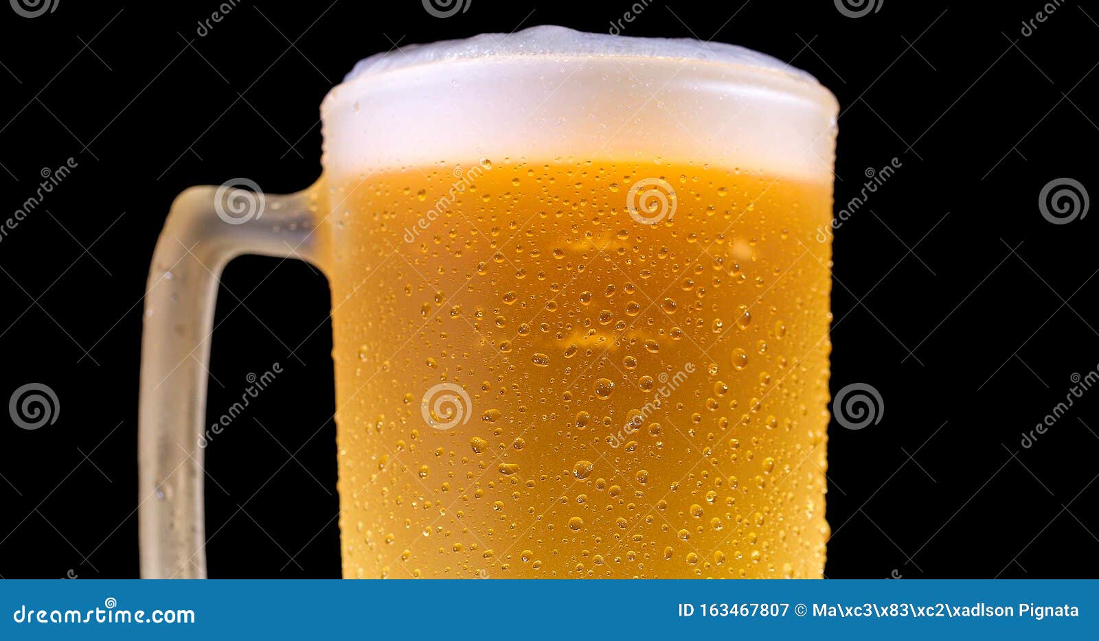Glass of Cold and Delicious Beer in Detail Stock Image - Image of ...