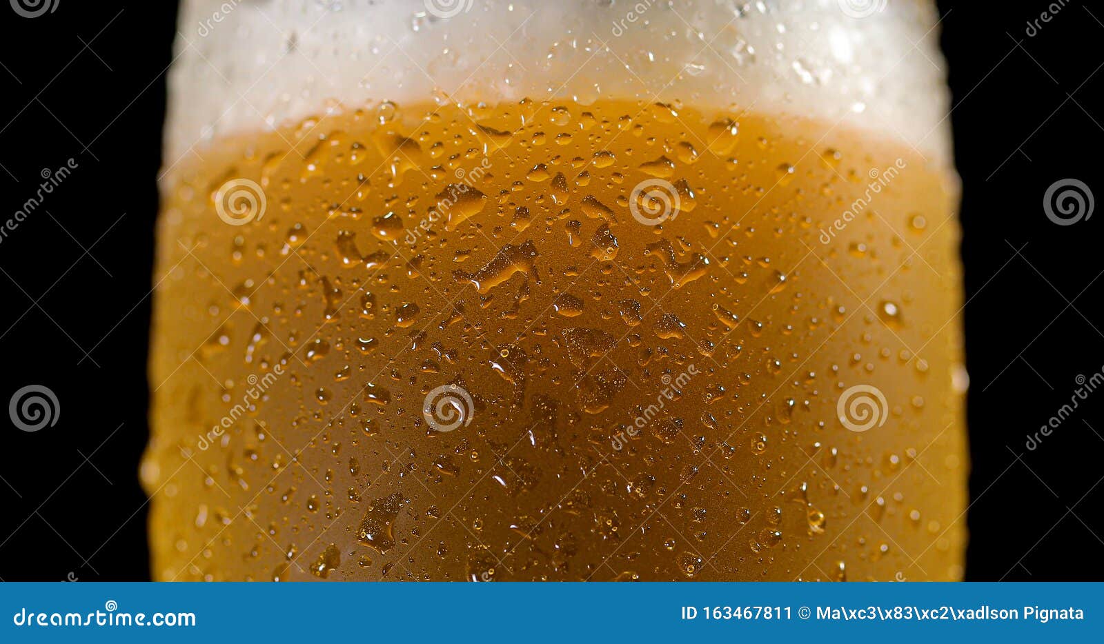 Glass of Cold and Delicious Beer in Detail Stock Image - Image of beer ...