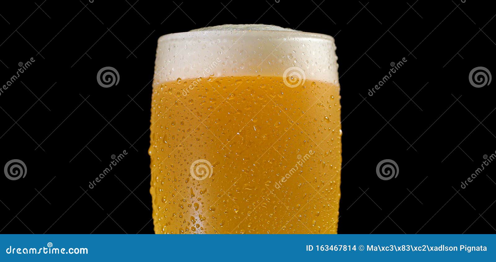 Glass of Cold and Delicious Beer in Detail Stock Photo - Image of ...