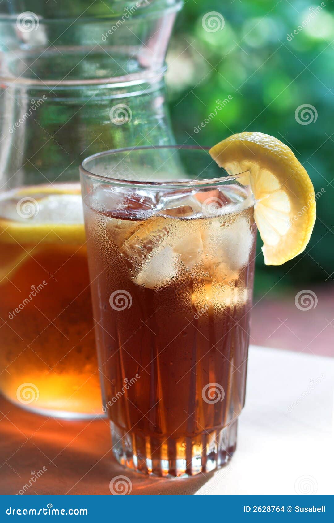 Glass of cold Ice Tea stock photo. Image of cold, drink - 2628764