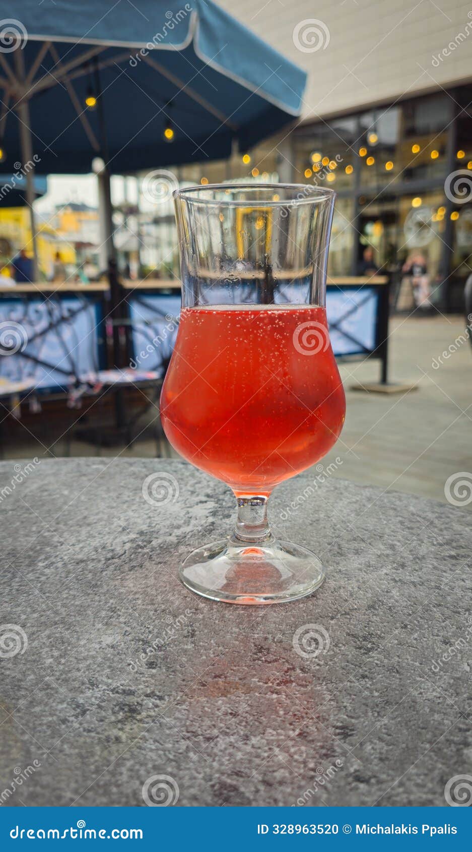 Glass of Cold Iced Sparkling Red Refreshment Wine Stock Photo - Image ...