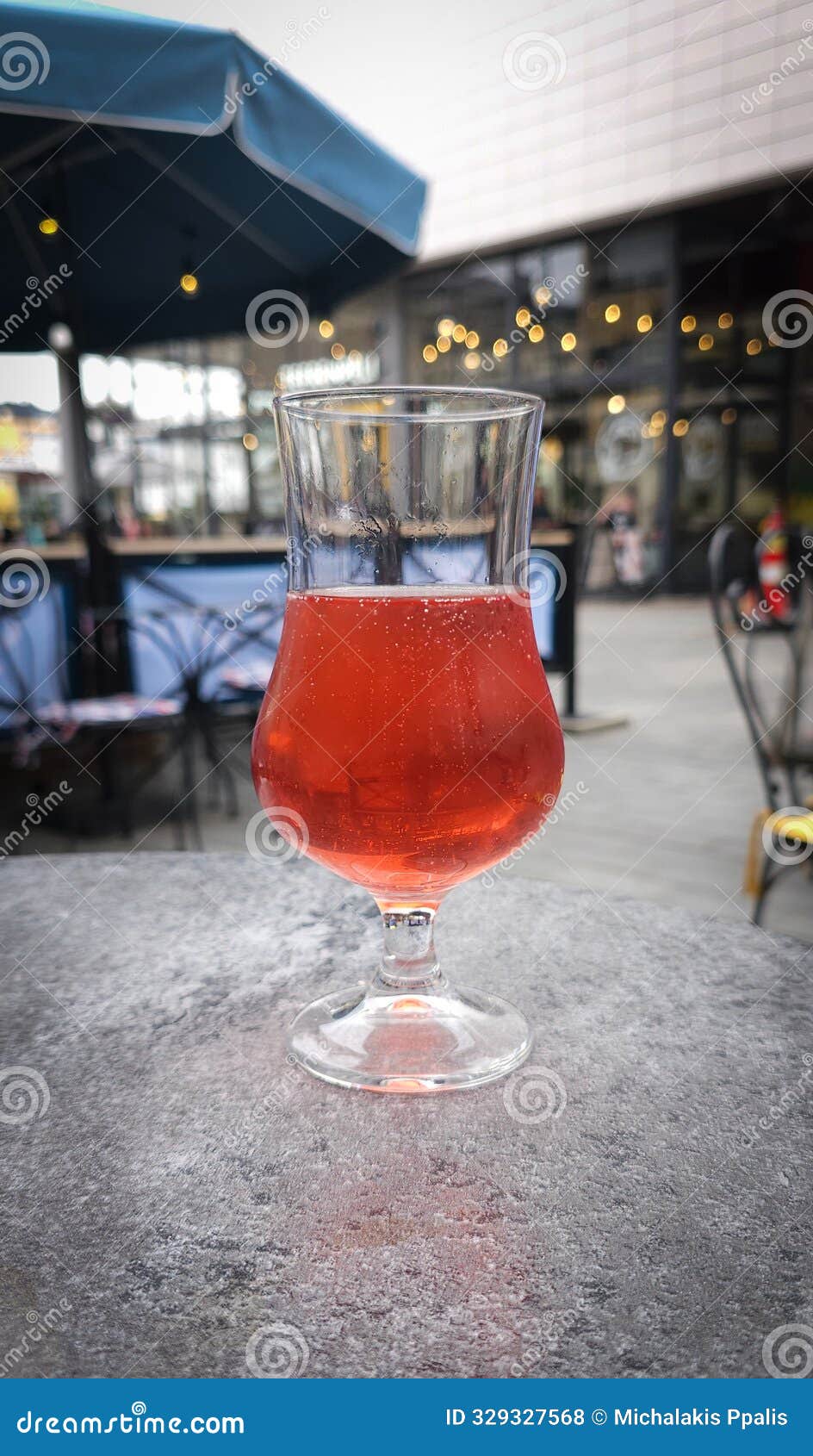 Glass of Cold Iced Sparkling Red Refreshment Wine Stock Photo - Image ...