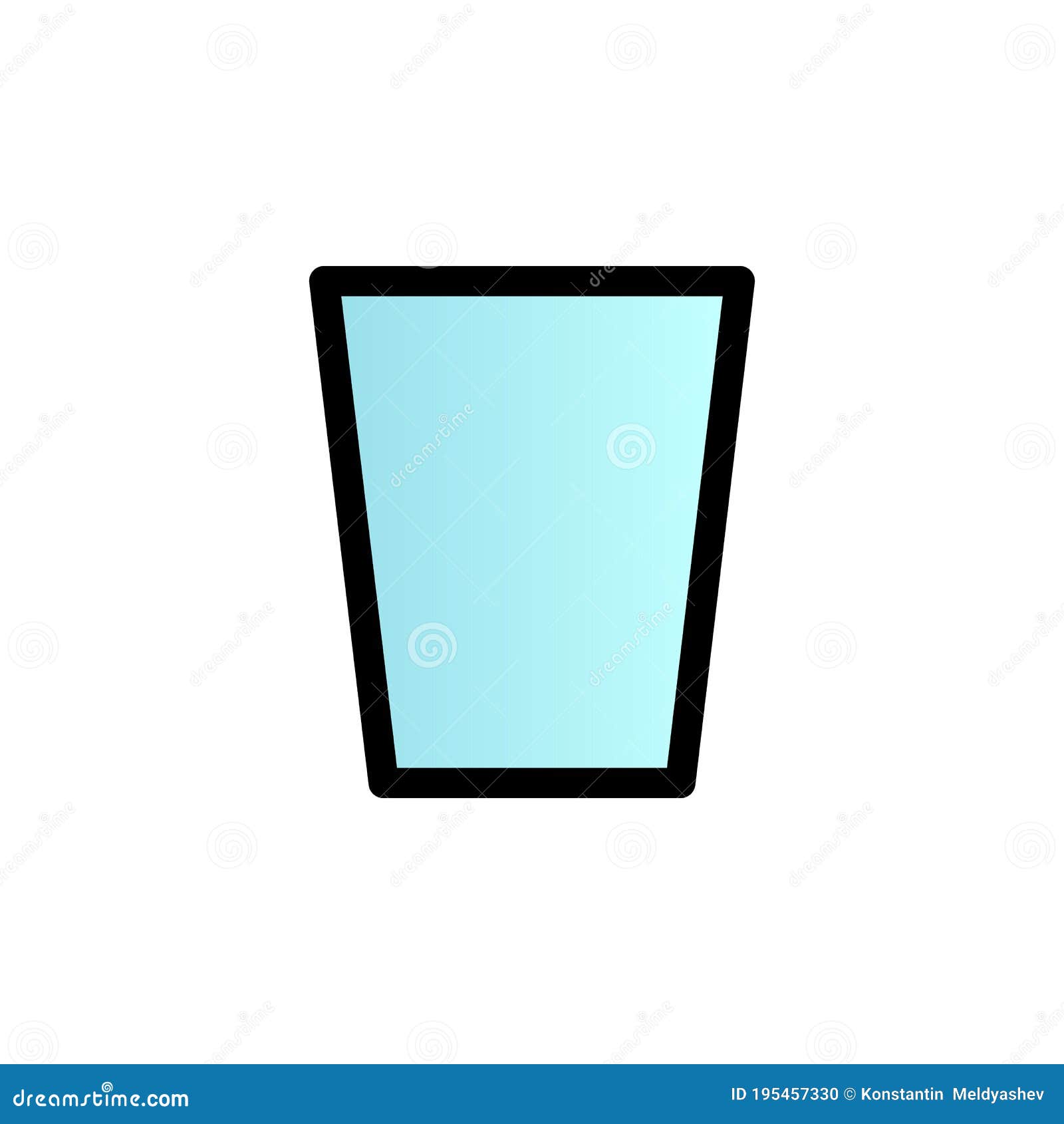Glass Color Gradient Vector Icon Stock Illustration - Illustration of ...