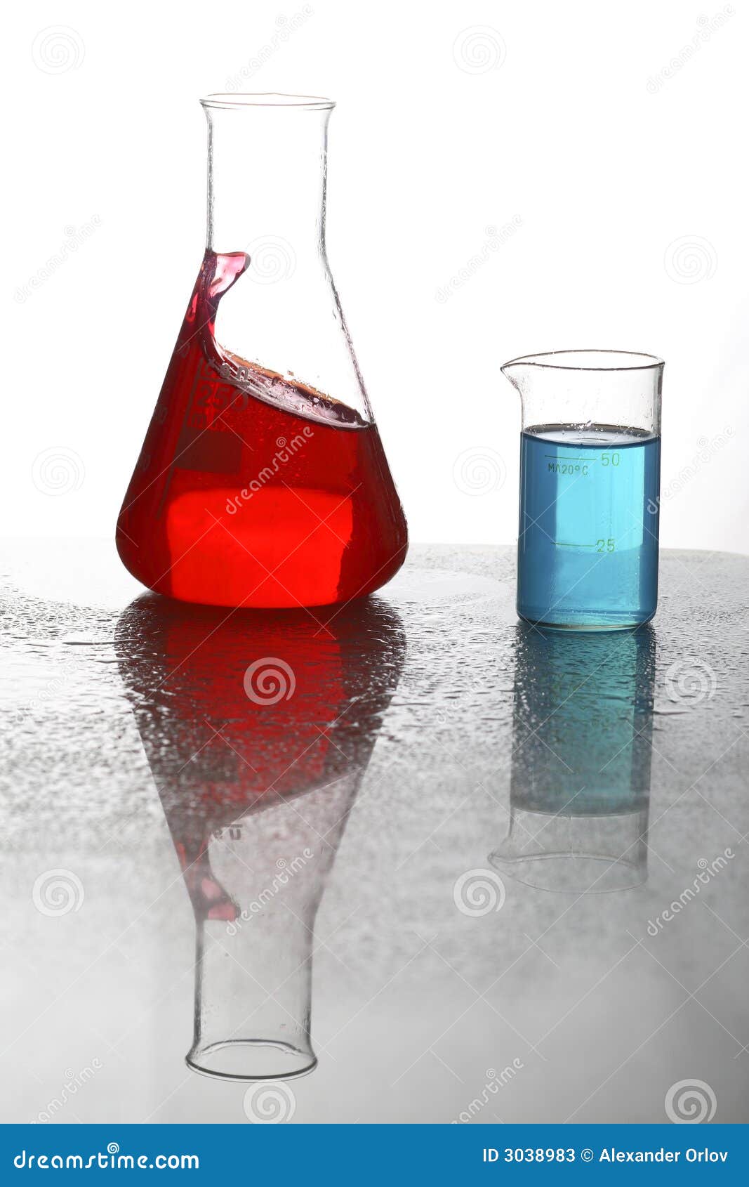 Glass with Coloured Liquid # 4 Stock Image - Image of wisdom, test: 3038983