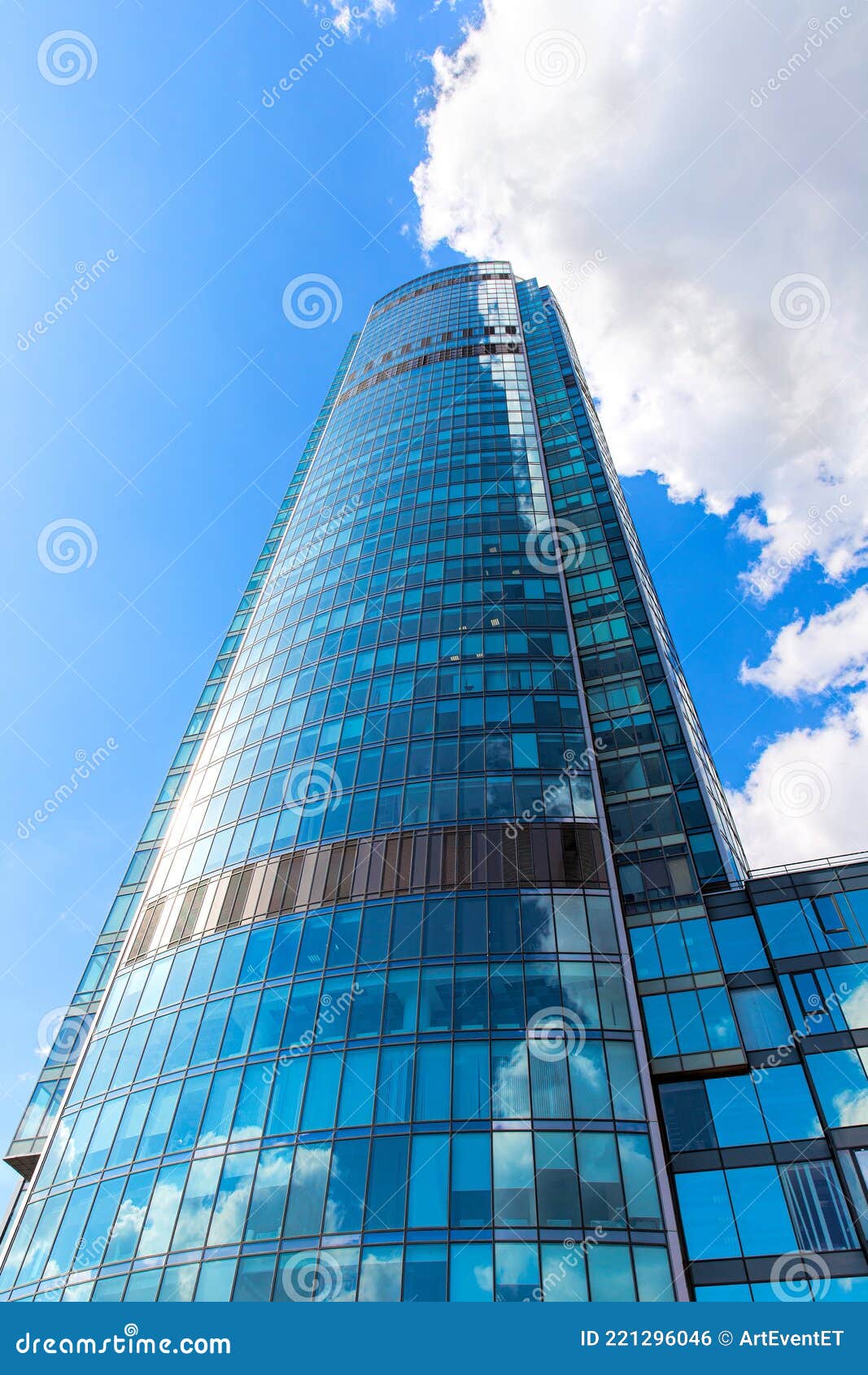 Glass Modern Skyscraper on a Sunny Day Stock Photo - Image of sunny ...