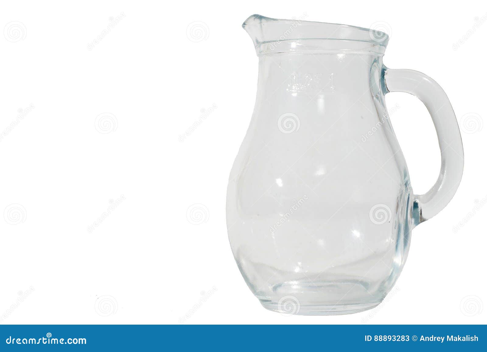Glass Container for Liquid Isolated on a White Background Stock Image ...