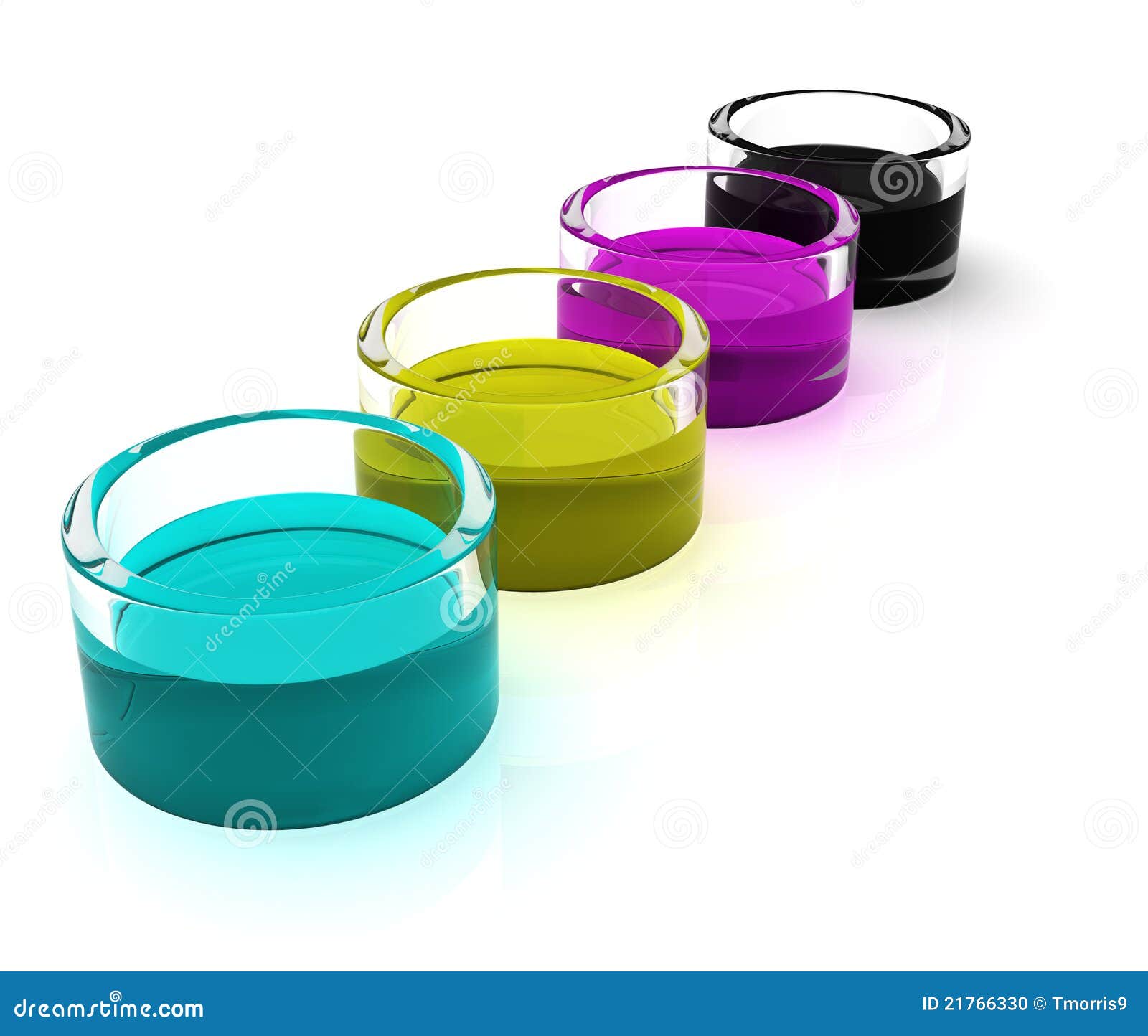 Glass Containers of ink stock illustration. Illustration of glass ...