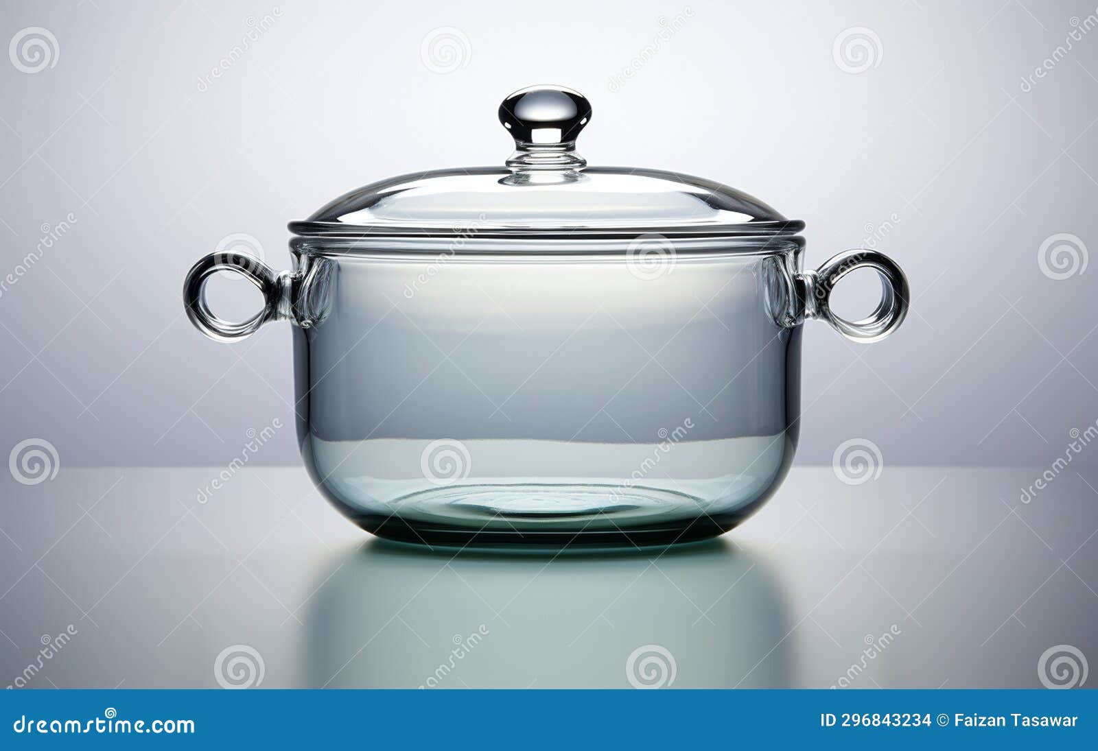 Glass Cooking Utensils on a White Background -Generative Ai Stock ...