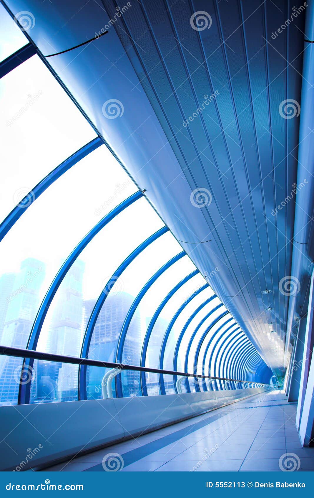 Glass corridor stock image. Image of gate, architecture - 5552113