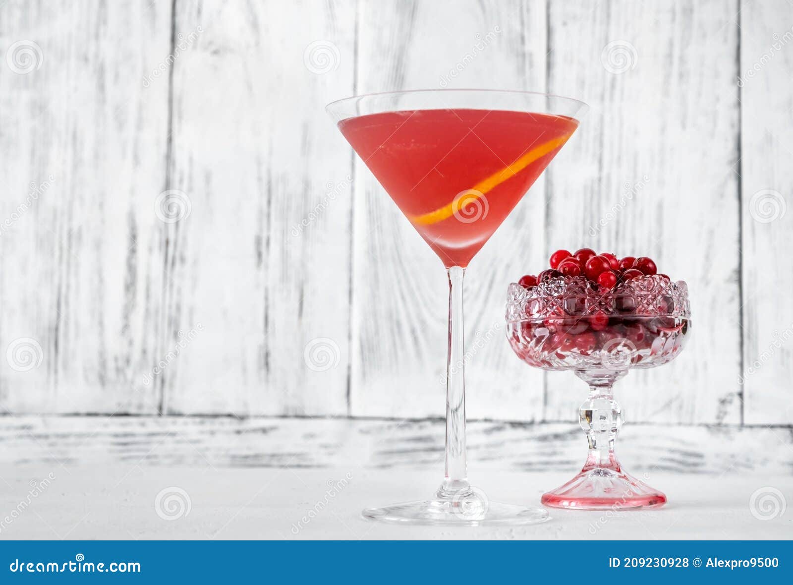 Glass of Cosmopolitan Cocktail Stock Photo - Image of vodka, juice ...