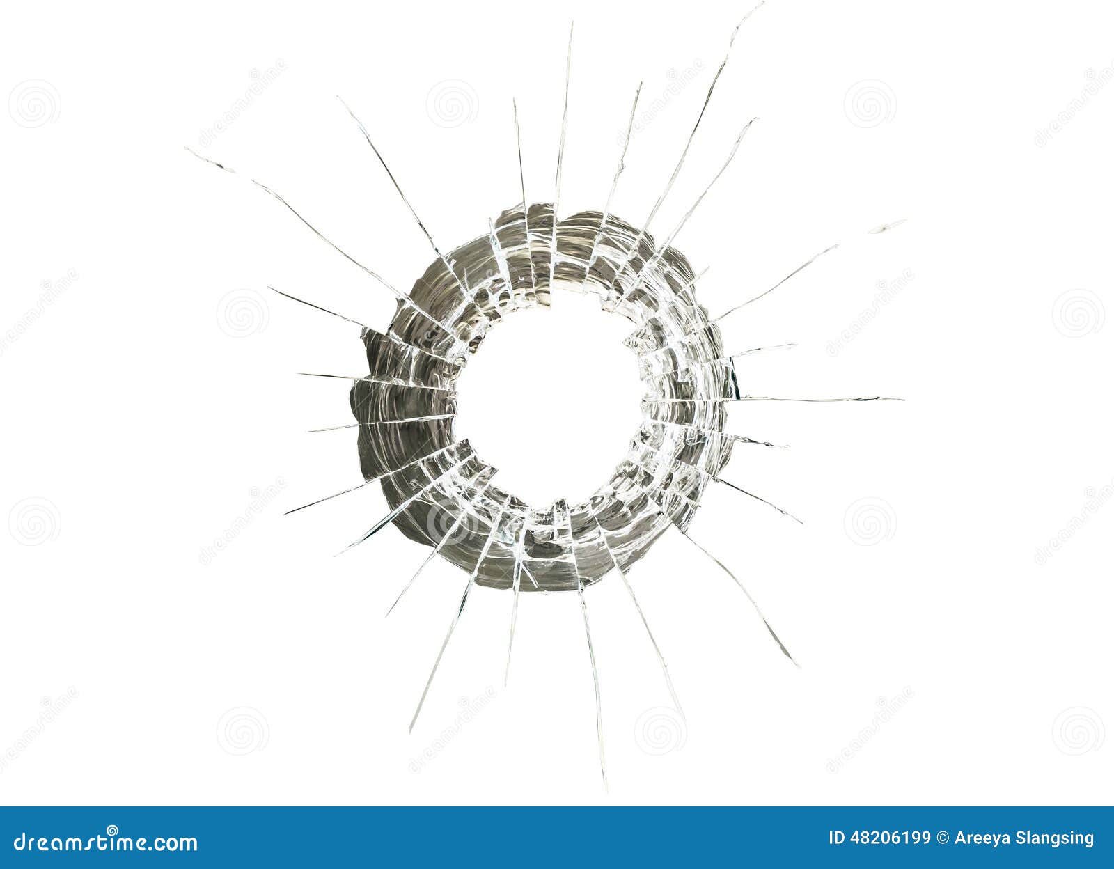 Glass Cracked by Bullet Impacts Stock Image - Image of broken ...