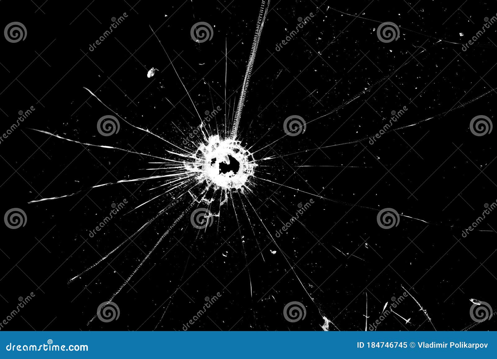 Glass in Cracks on a Black Background Stock Image - Image of closeup ...