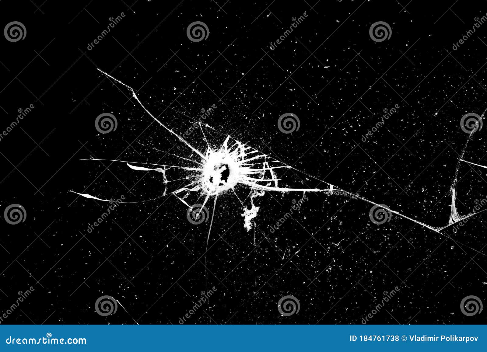 Glass in Cracks on a Black Background Stock Photo - Image of pattern ...