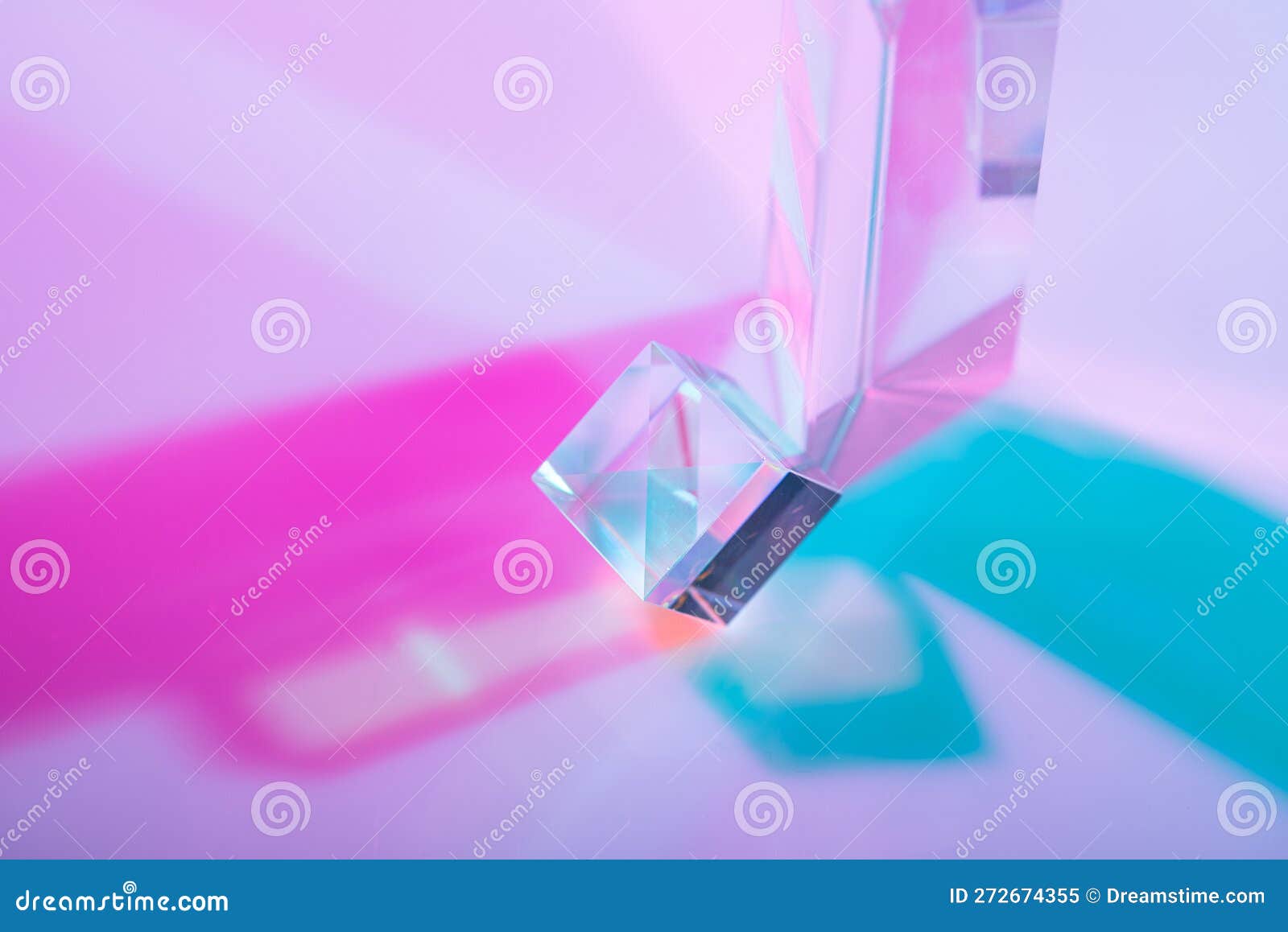 Crystal Prism Rainbow Light Refraction Texture On White Background ...