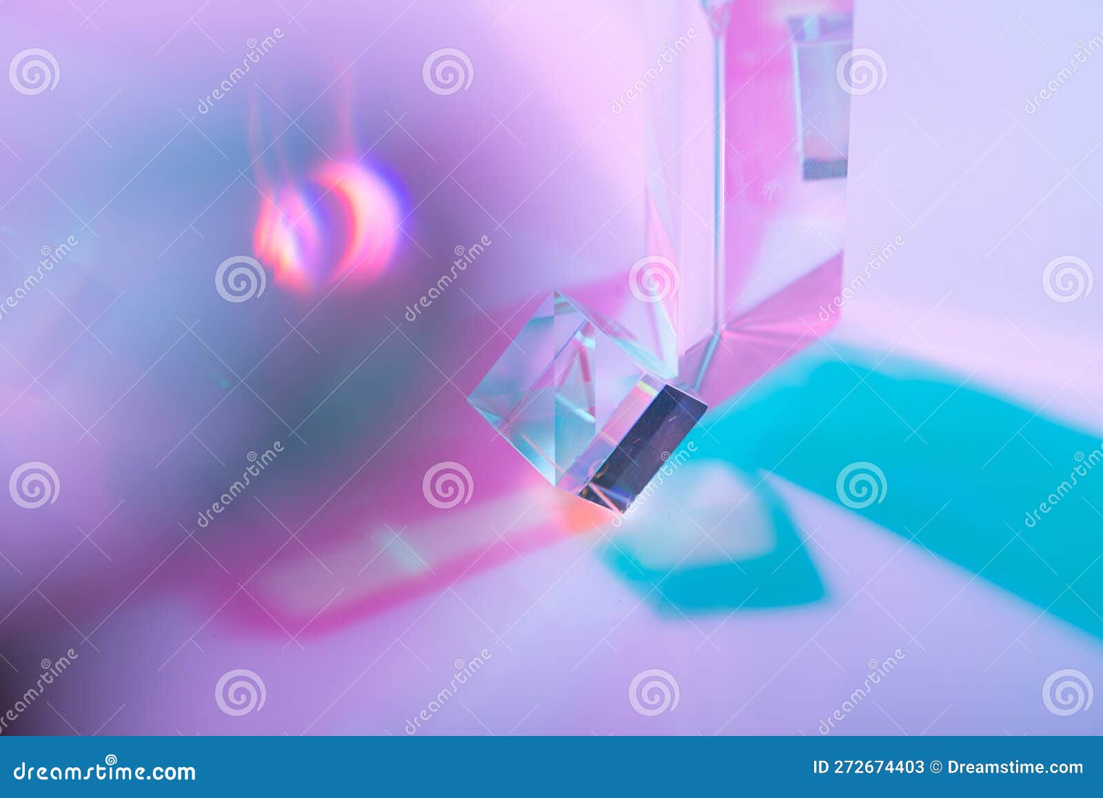 Crystal Prism Rainbow Light Refraction Texture On White Background ...