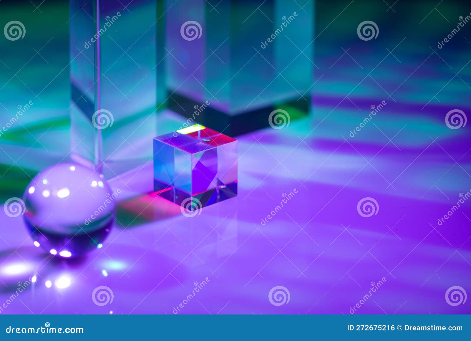 Crystal Prism Rainbow Light Refraction Texture On White Background ...
