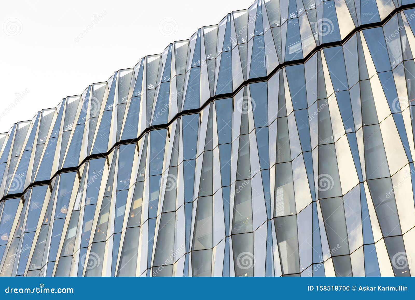 Glass Crystal Windows of Facade Stock Photo - Image of elevation ...