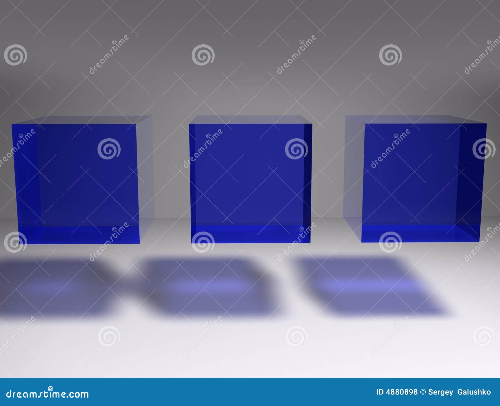 Glass cube stock illustration. Illustration of design - 4880898