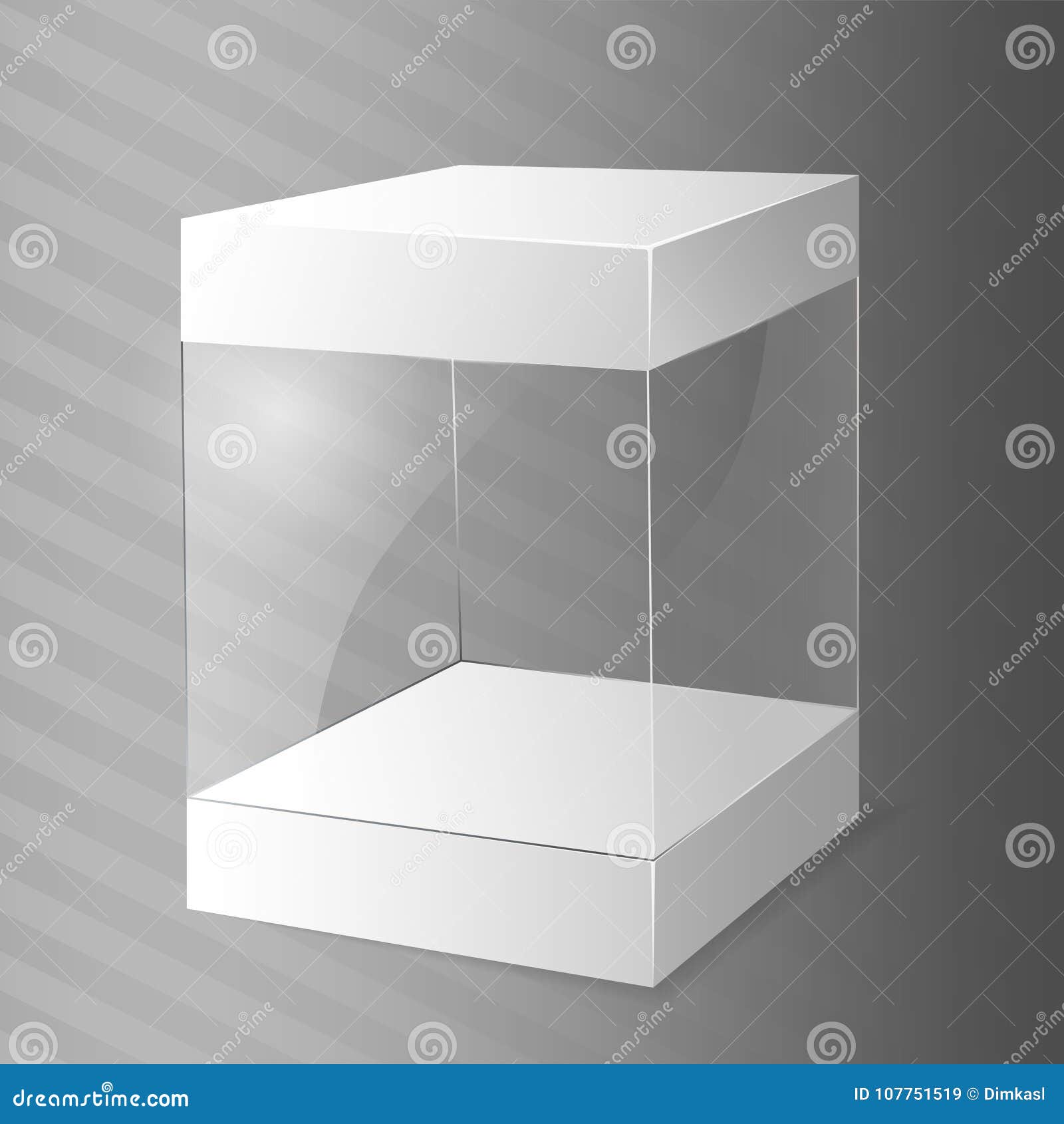 Glass Cube. Vector Illustration. Stock Vector - Illustration of design ...