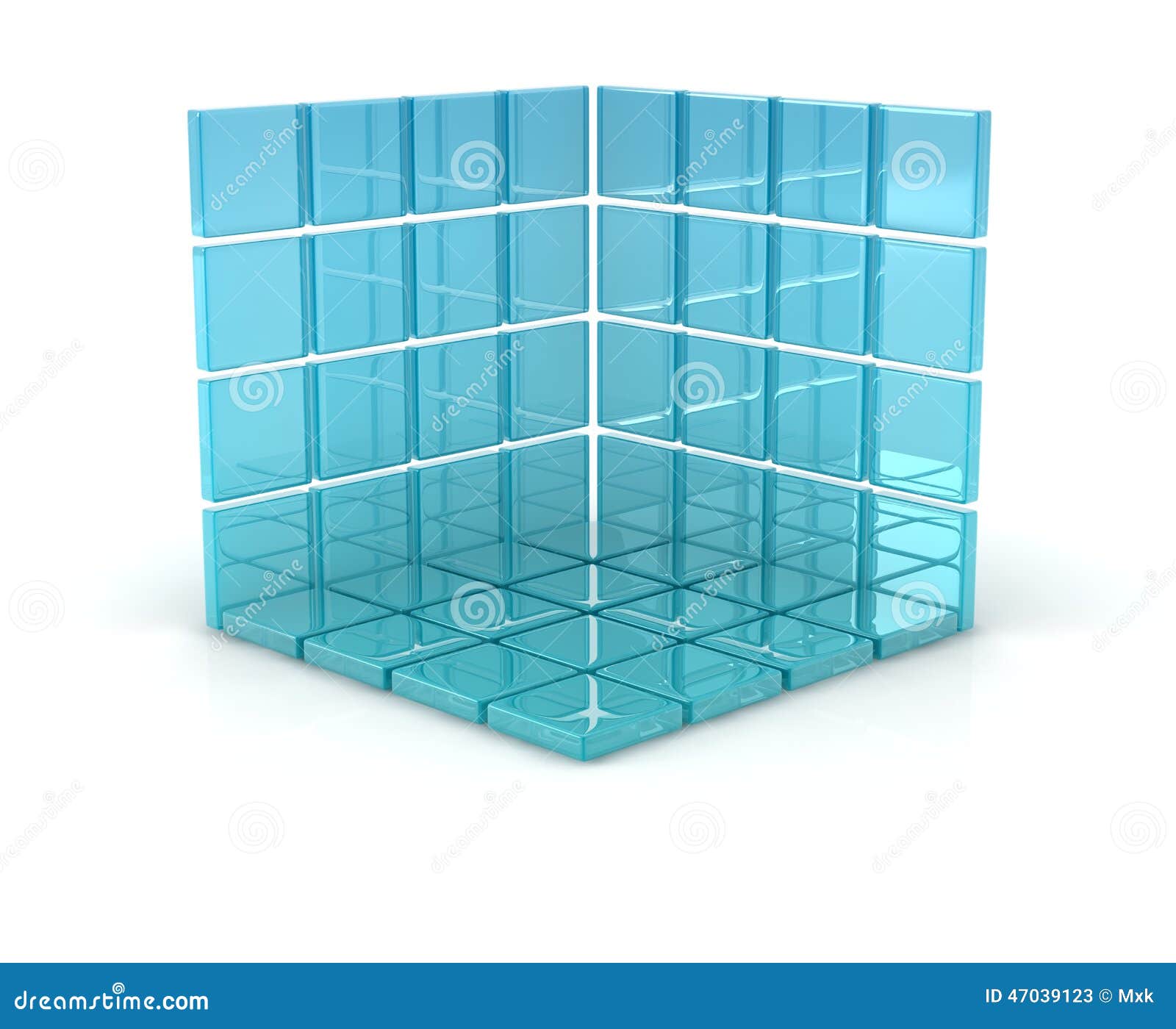 Glass cubes stock illustration. Illustration of dimensional - 47039123