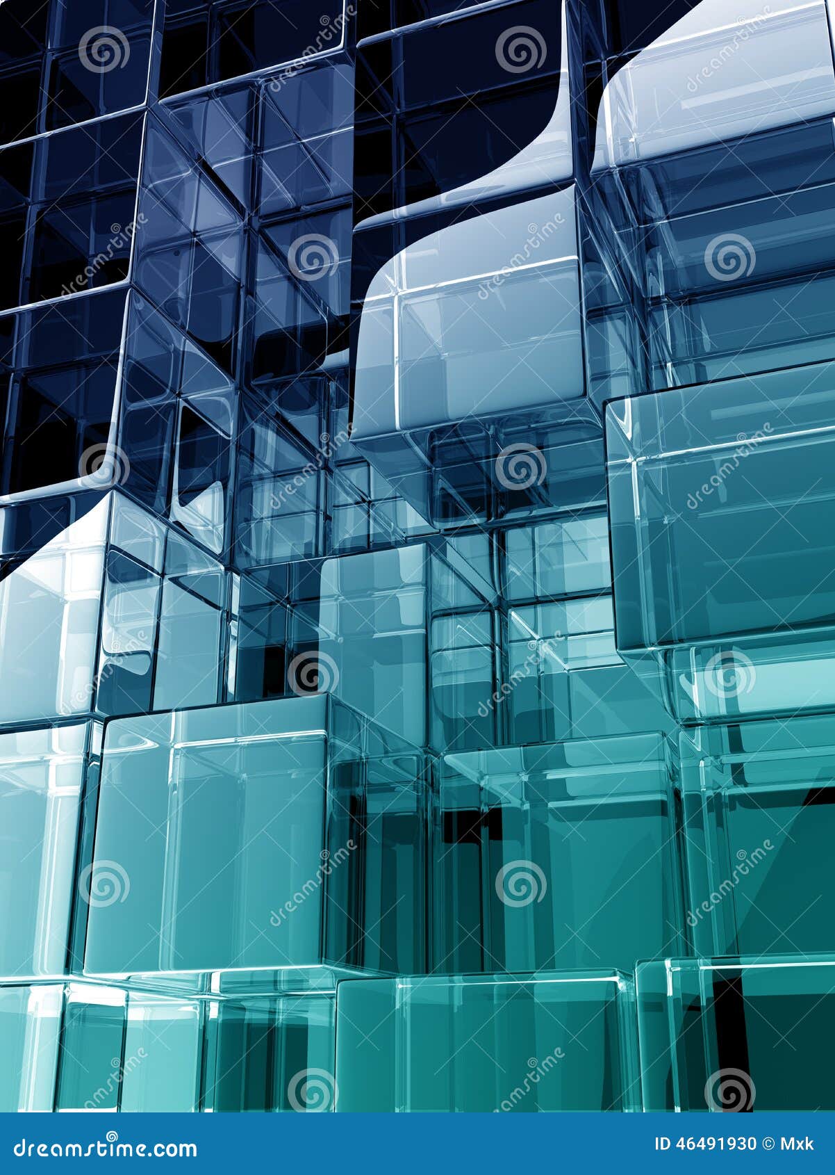 Glass cubes stock illustration. Illustration of backgrounds - 46491930